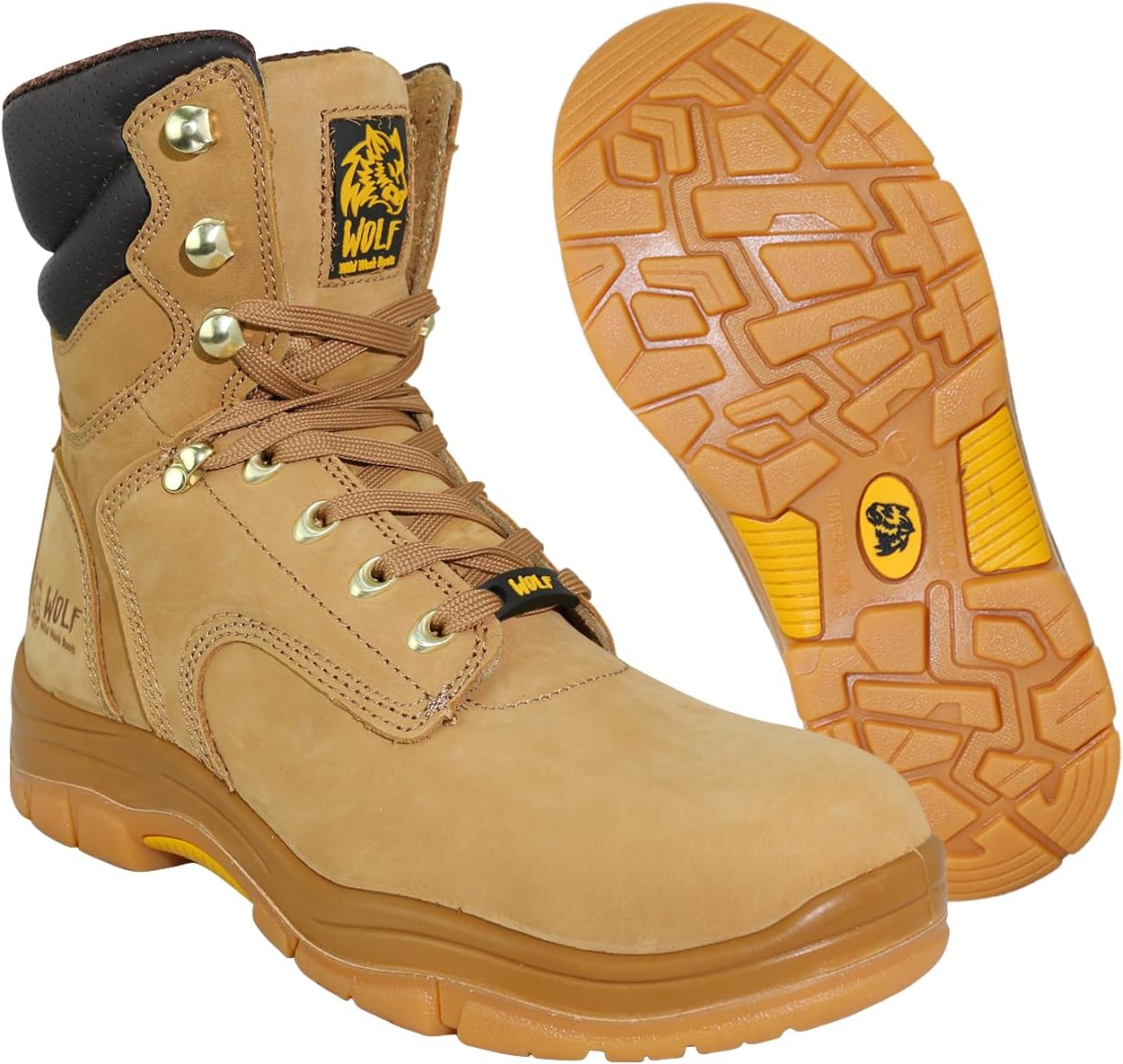 Amazon.com | WOLF Work Boot | 100% Genuine Upper Leather | Oil, Heat ...