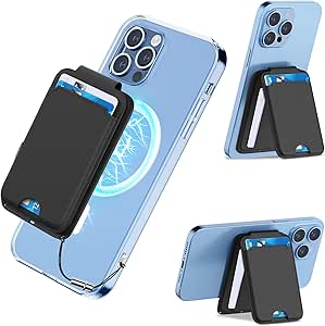 Amazon.com: SHANSHUI Wallet for Magsafe, Magnetic Ajustable Stand Wallet Anti-Drop Magnet Card ...