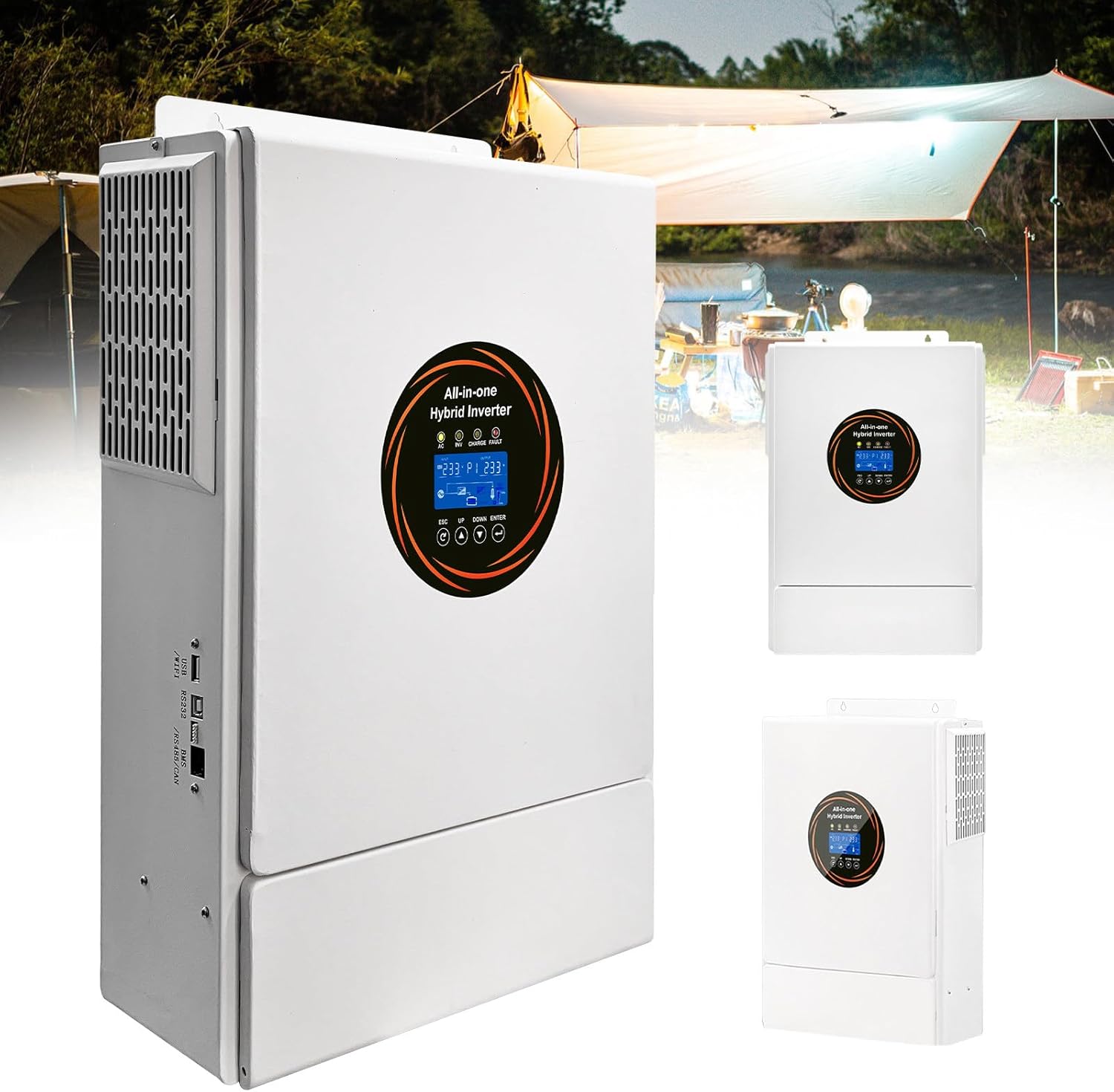 Amazon.com: Naturalpowev All-in-One Solar Inverter Charger 48V 5500W ...