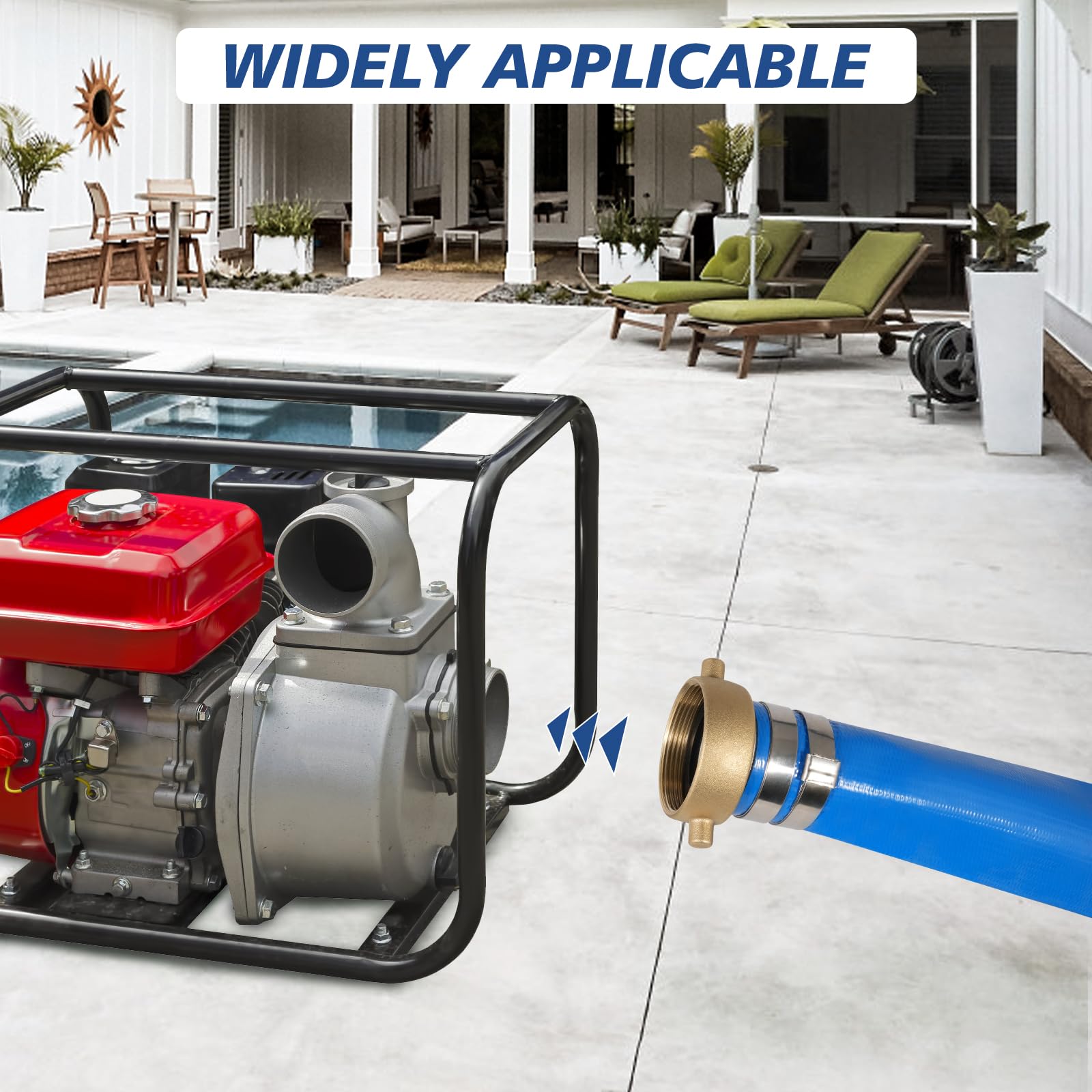 Snapklik.com : 3" X 50 Ft Backwash Hose For Swimming Pools, Heavy Duty ...