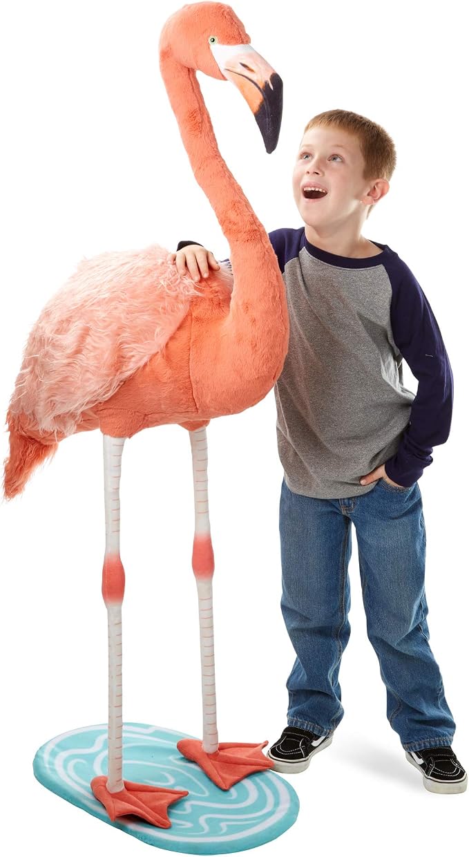 Melissa and Doug- Flamingo Giant Flamingo Plush (8805) : Amazon.co.uk ...