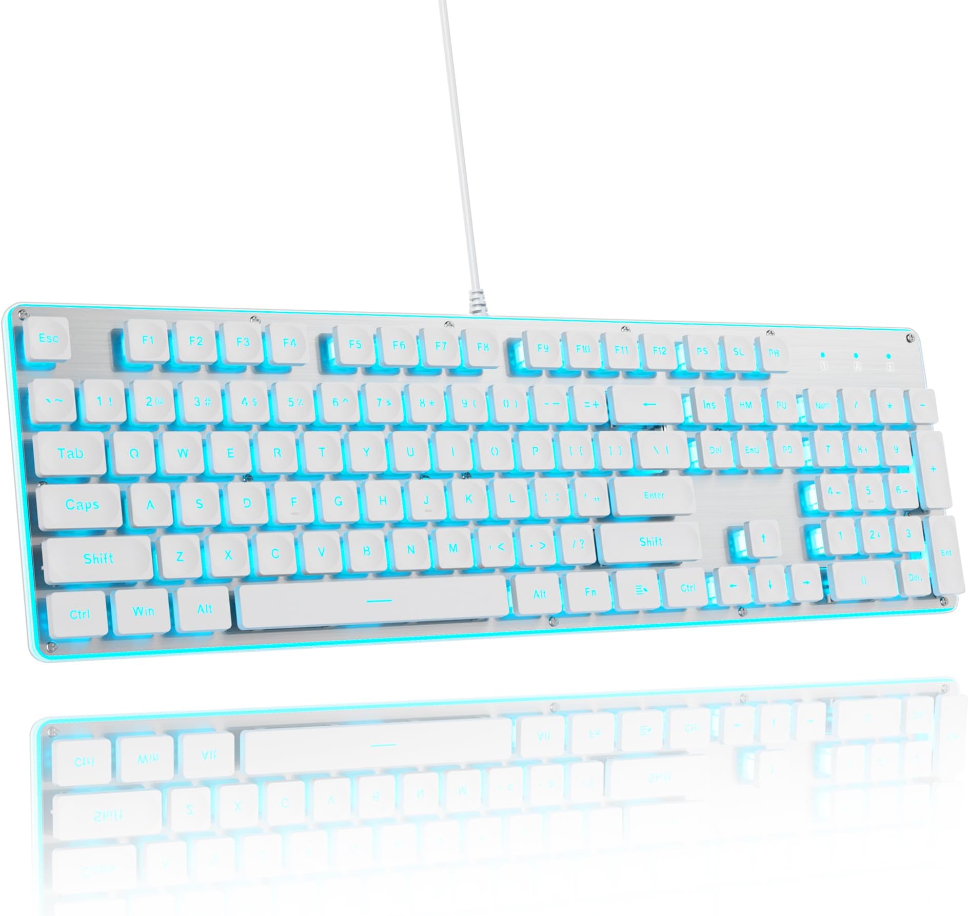 Amazon.com: iRoboosta Retro Typewriter Black Keyboard Full Size, 104 ...