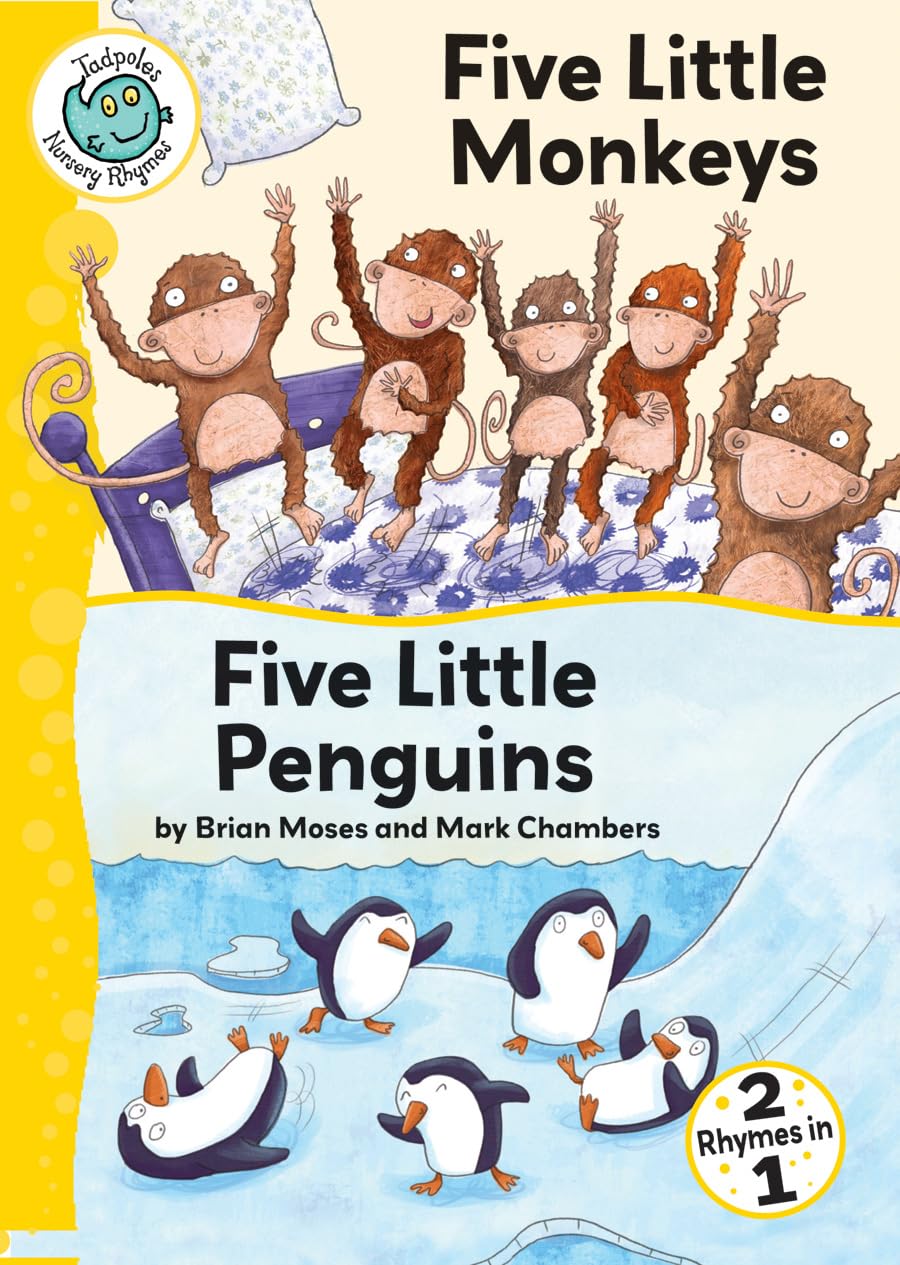 Amazon.com: Five Little Monkeys and Five Little Penguins (Tadpoles ...