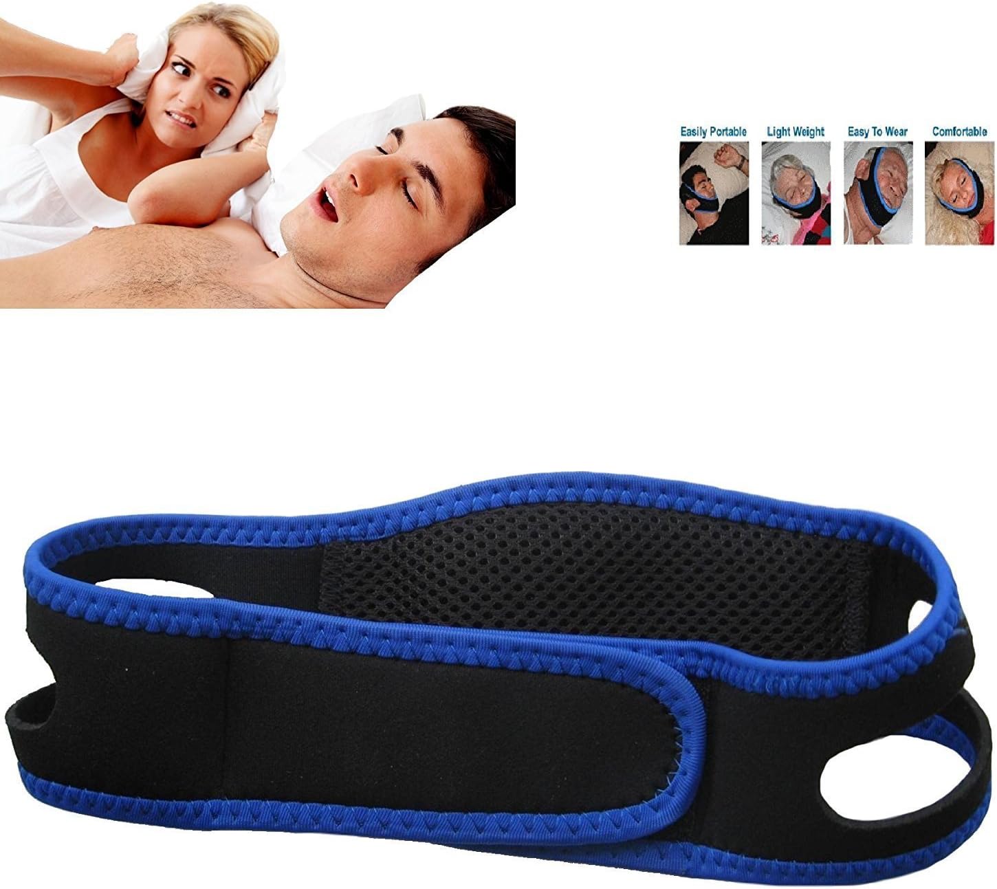 Stop Snoring, Anti Snoring Jaw Strap New Comfort Fit Design Award ...