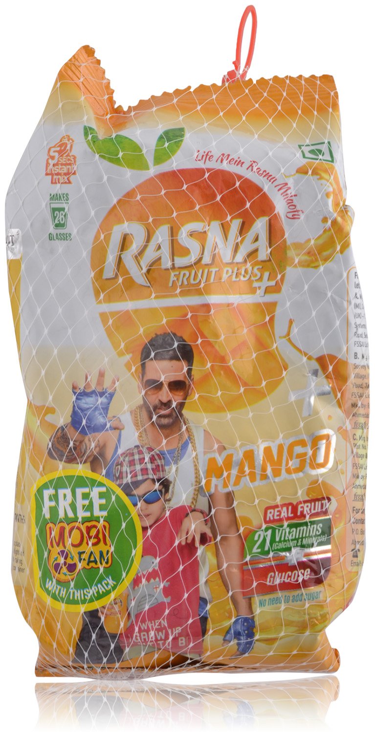 Rasna Fruit Plus Mango Drink Mix, 500g Pack : Amazon.in: Grocery ...