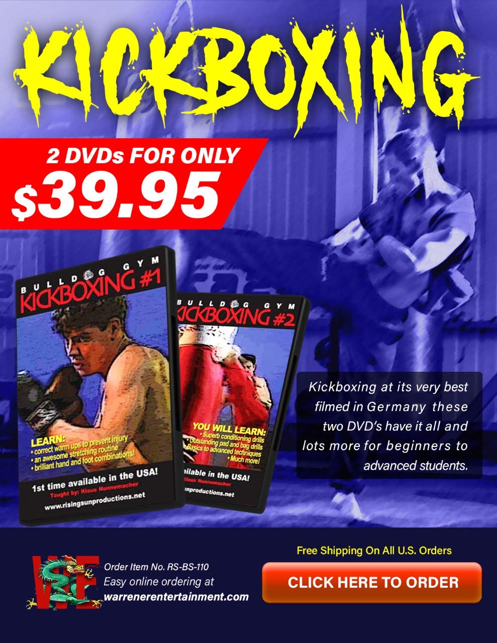 Amazon.com: Kickboxing Box Set ( 2 DVDs ) : Gym, Bull Dog, Ishimoto, Y ...