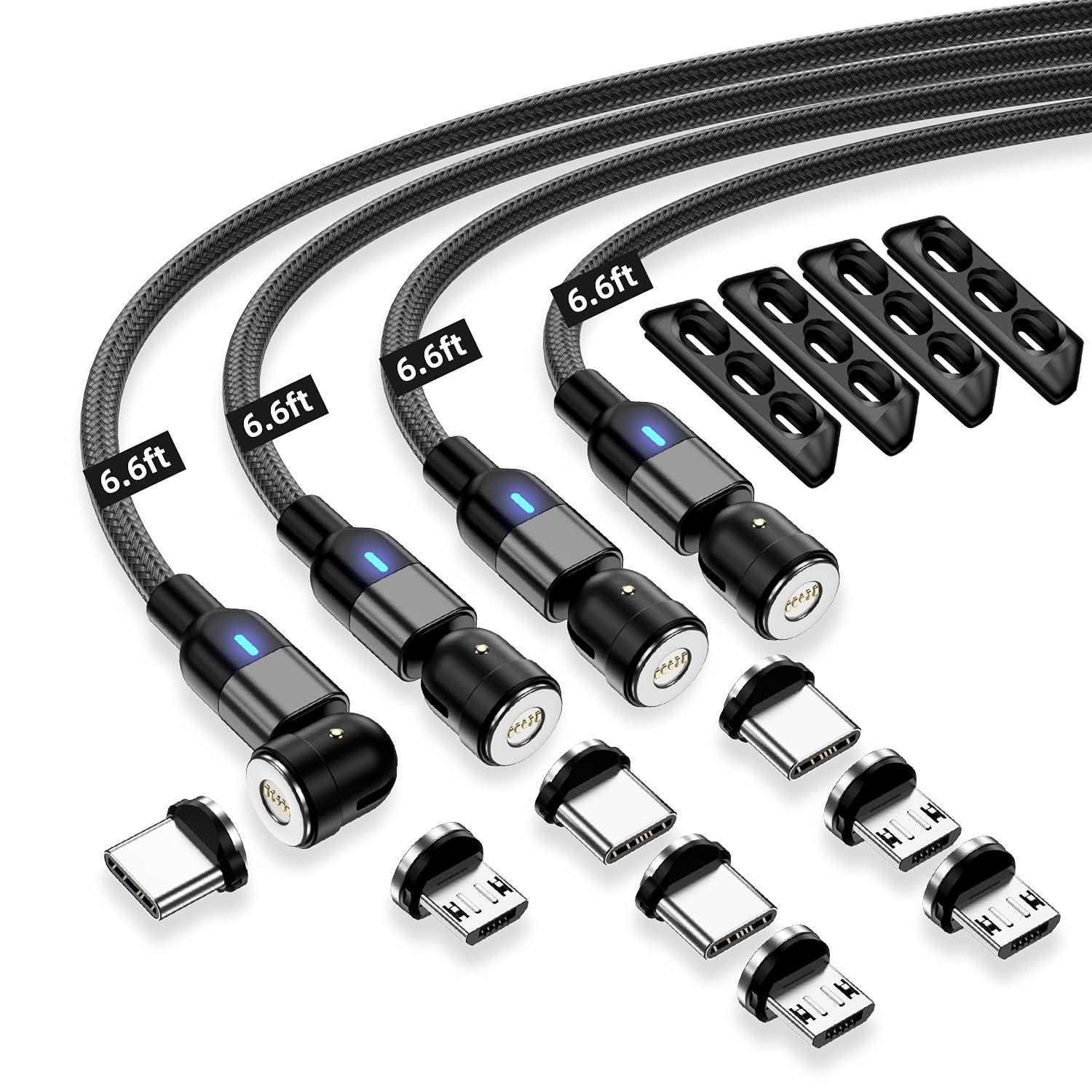 Amazon.com: BIG+ Magnetic Charging Cable QC3.0A Fast Charging [4 Pack ...