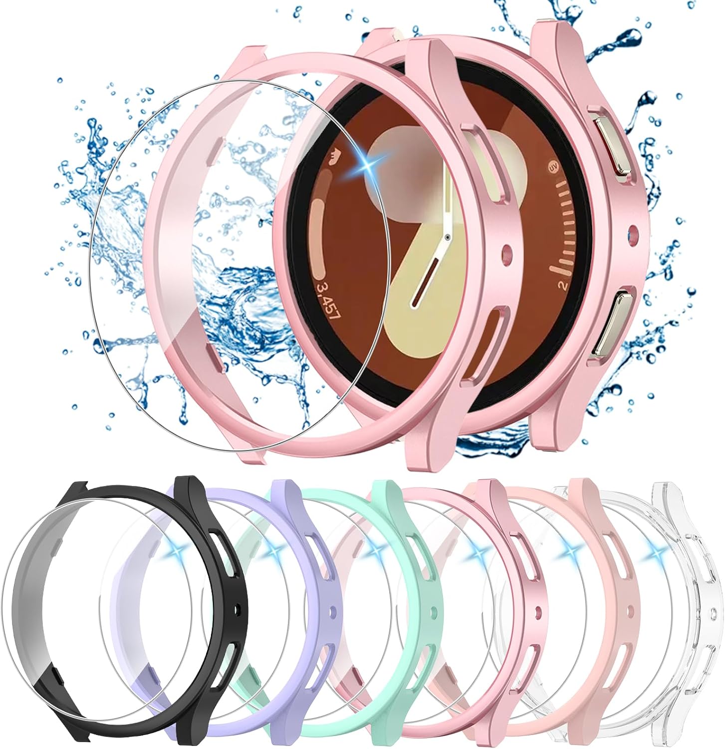 Amazon.com: HAANILKYI [6+6 Pack for Samsung Galaxy Watch 7 Screen ...