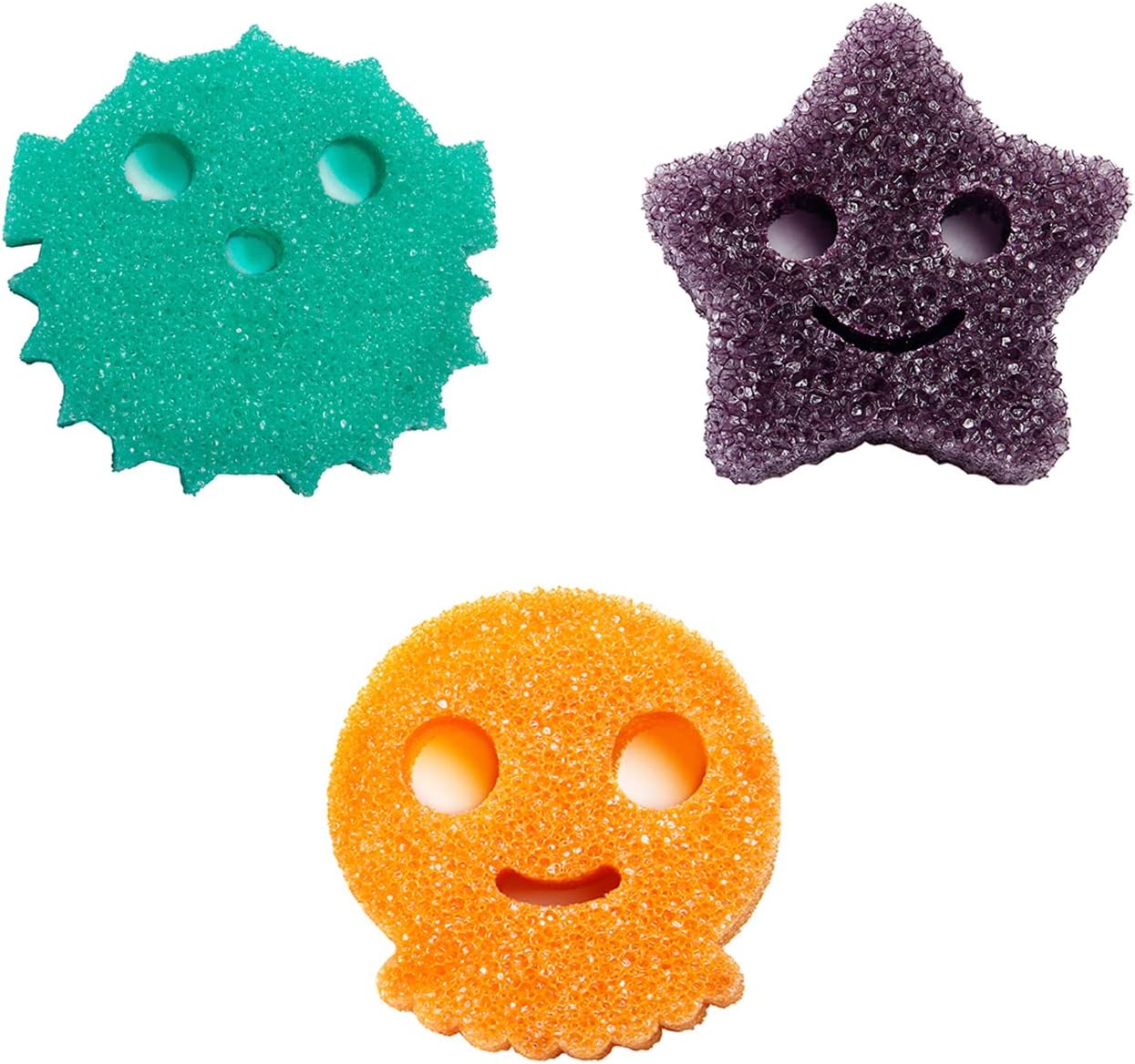 Amazon.com: Scrub Family Functional Sponge Scrubber Set - Daddy Mommy ...