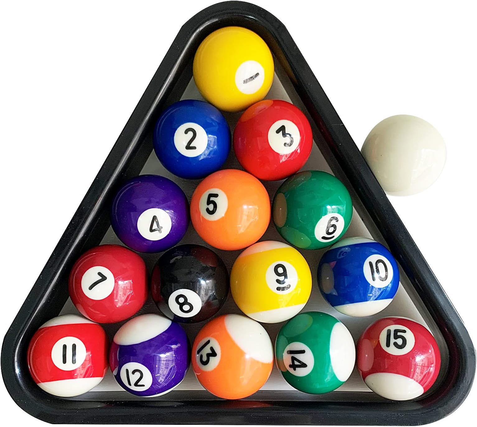 Amazon.com : Upgrade Billiard Balls Set, 1.5 Inch Mini Size for 6 Feet ...