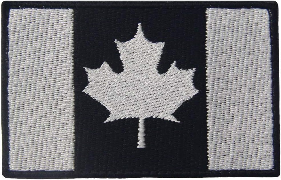 Amazon.com: Tactical Canada Flag Patch Embroidered Morale Applique ...