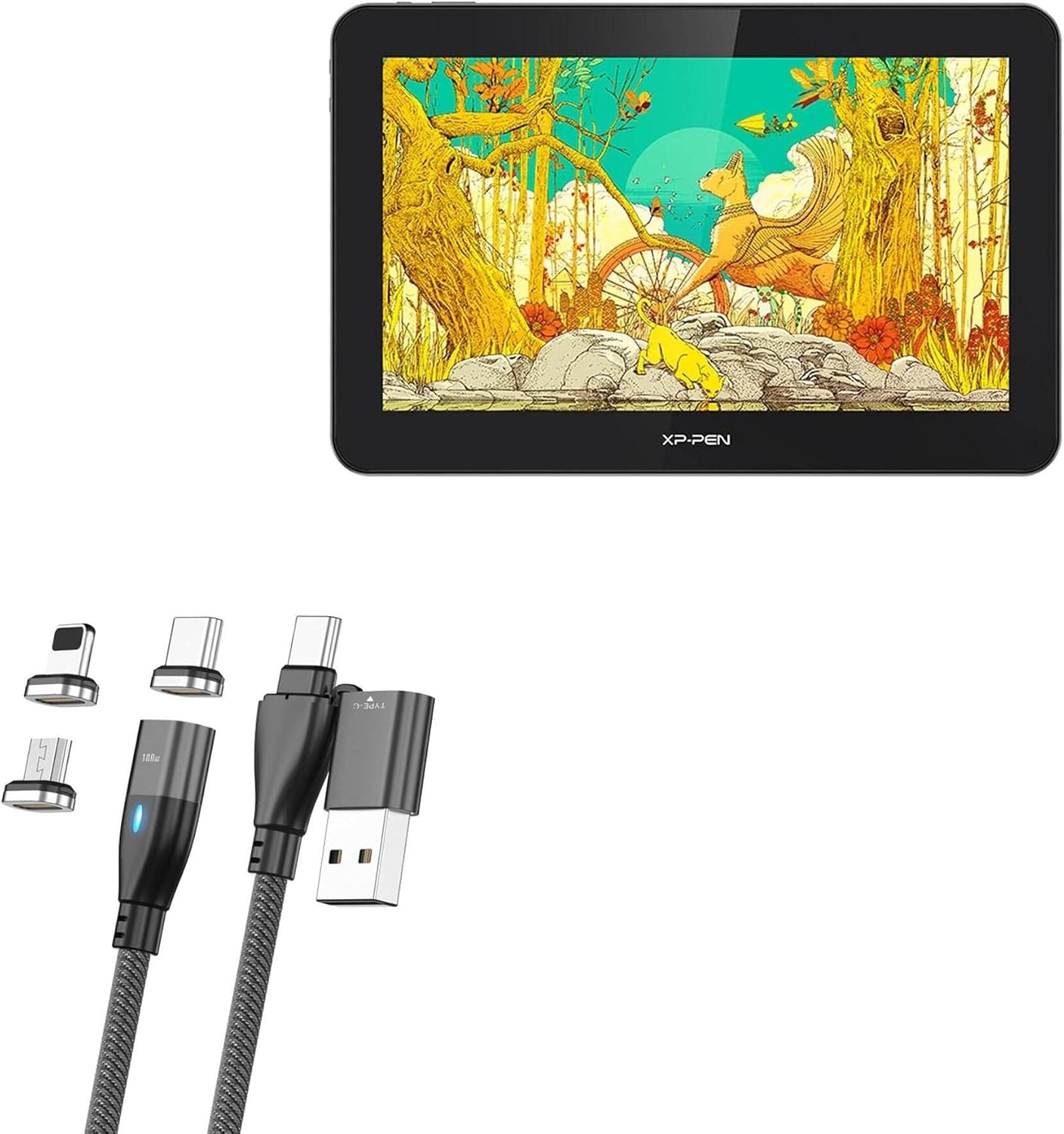 Amazon.com: BoxWave Cable Compatible with XP-Pen Drawing Tablet MD160U ...