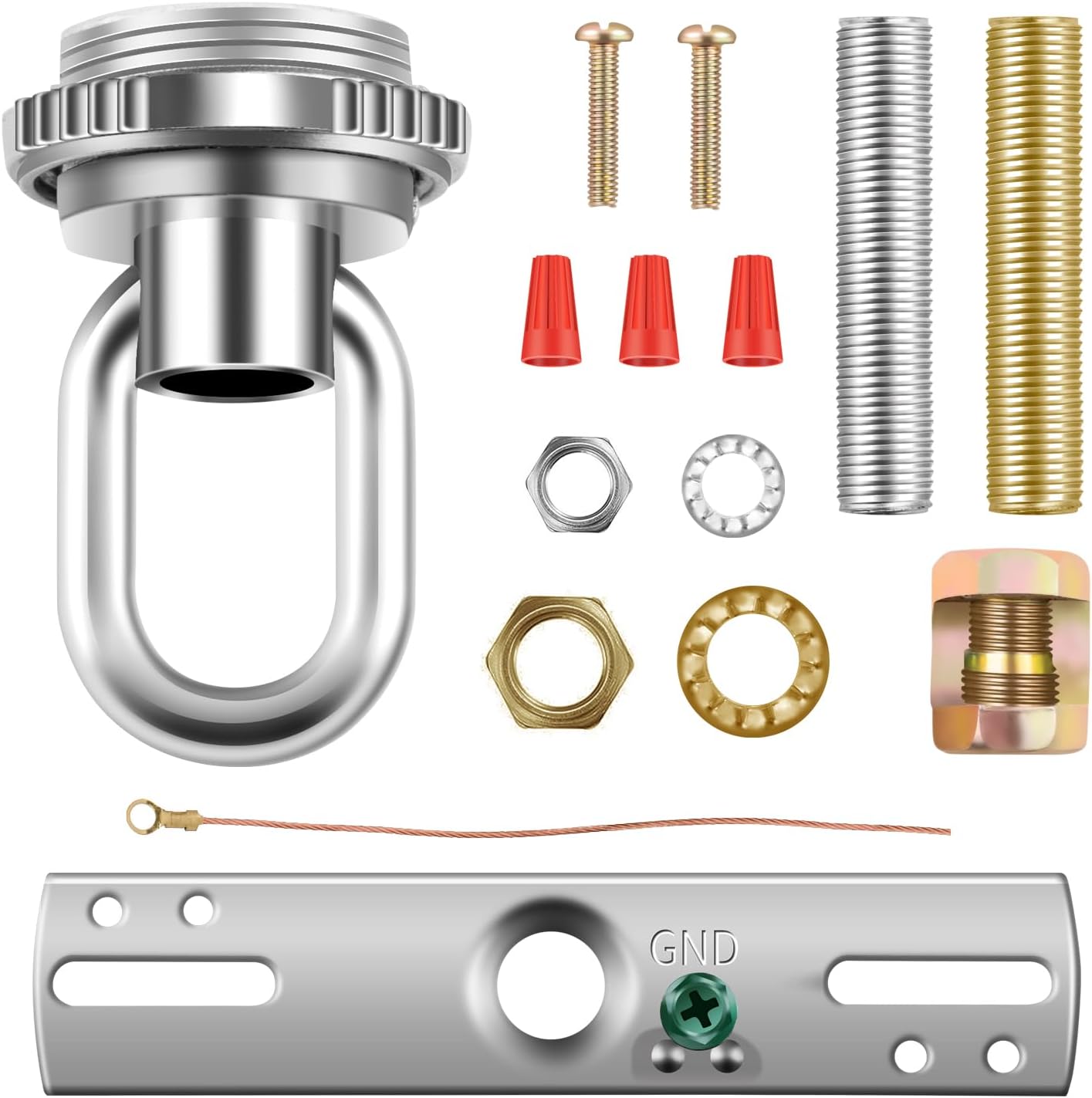 Light Fixture Cross Bar Kit Screw Collar Loop Kit Canopy Hardware Set ...