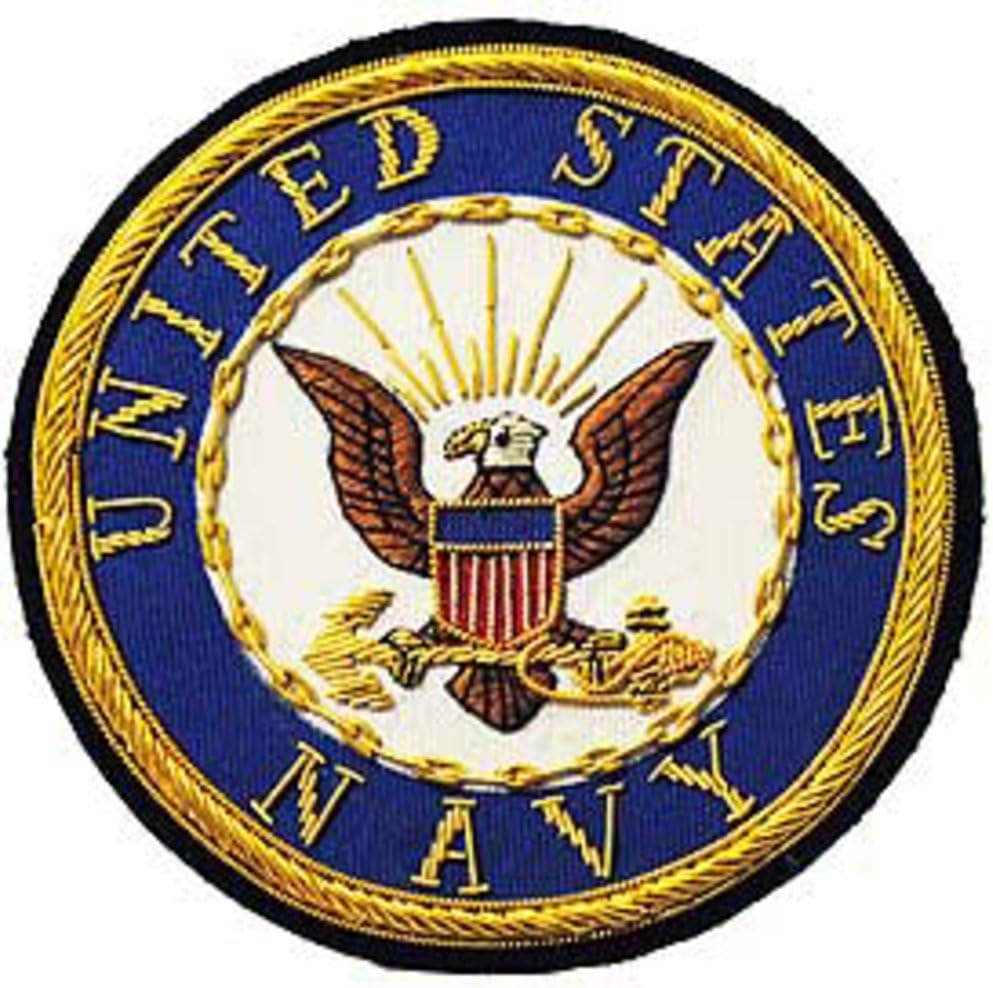 Amazon.com: EagleEmblems PM7508 Patch-USN Logo,Gold Bullion (LRG) (4'')