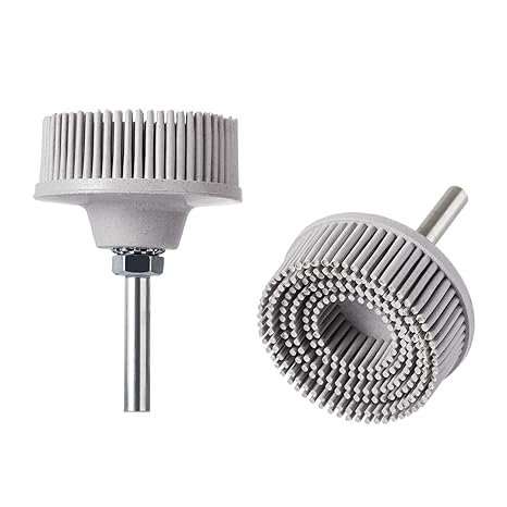 Amazon.com: 2PCS 120 Grit White Bristle Disc Attachment for Die Grinder ...