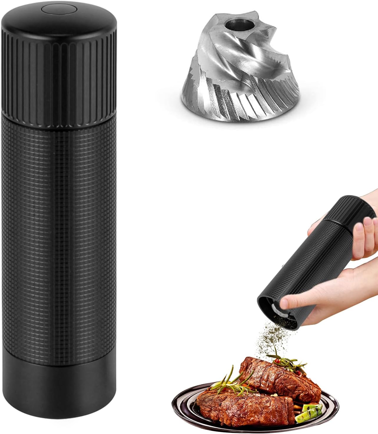 Amazon.com: WhiteRhino Professional Pepper Grinder Mill with Top Button Lock,Heavy Duty High ...