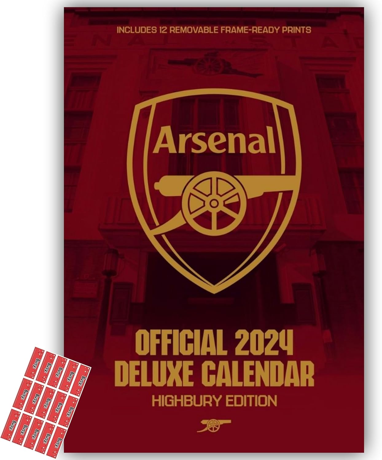 Arsenal Calendar 2024 - Deluxe Edition with 12 frame ready prints ...