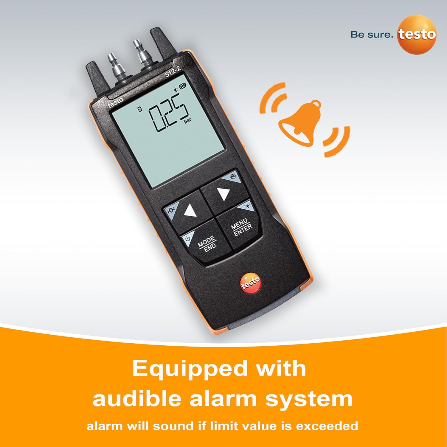 Testo 512-2 Manómetro para Presión Diferencial Medición de Flujo de Gas ...