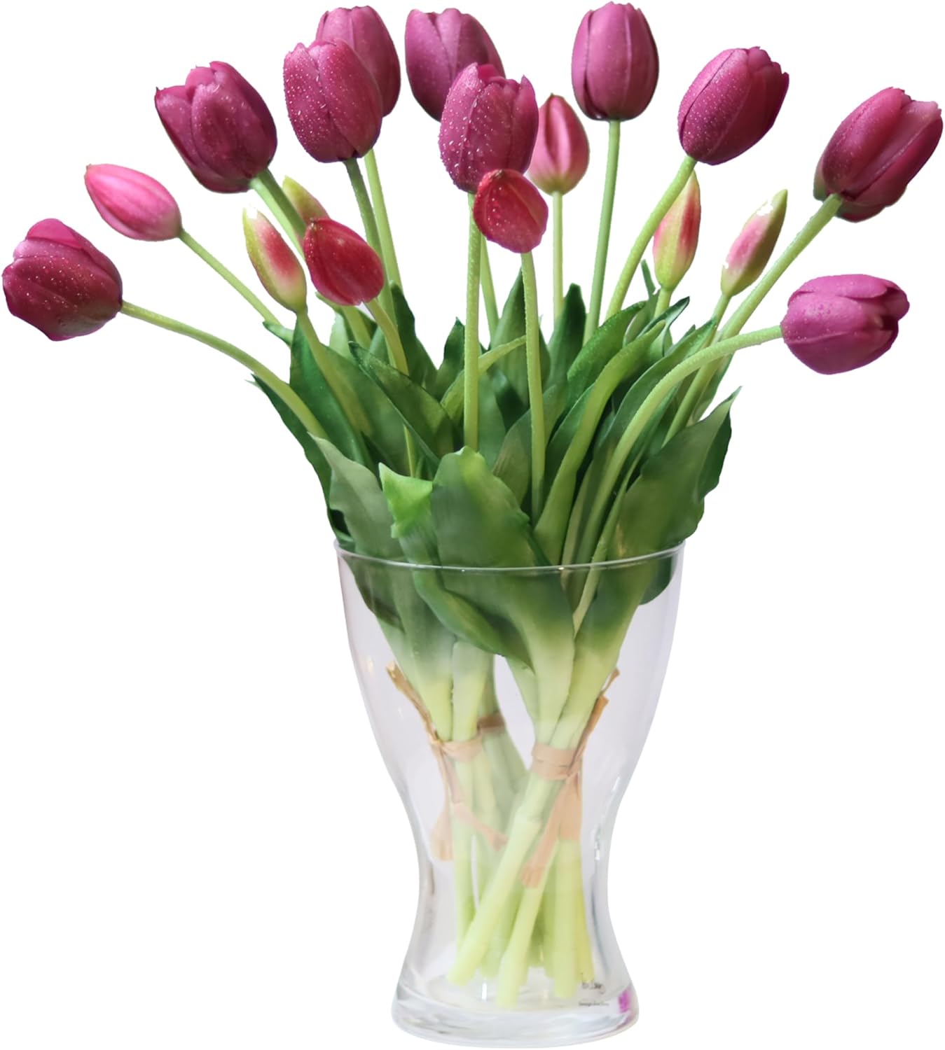 Amazon.com: cn-Knight 20pcs Artificial Tulip Flowers,16 Inch Real Touch ...