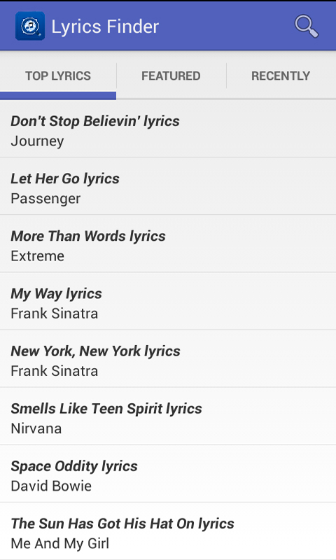 Lyrics Finder:Amazon.co.uk:Appstore for Android