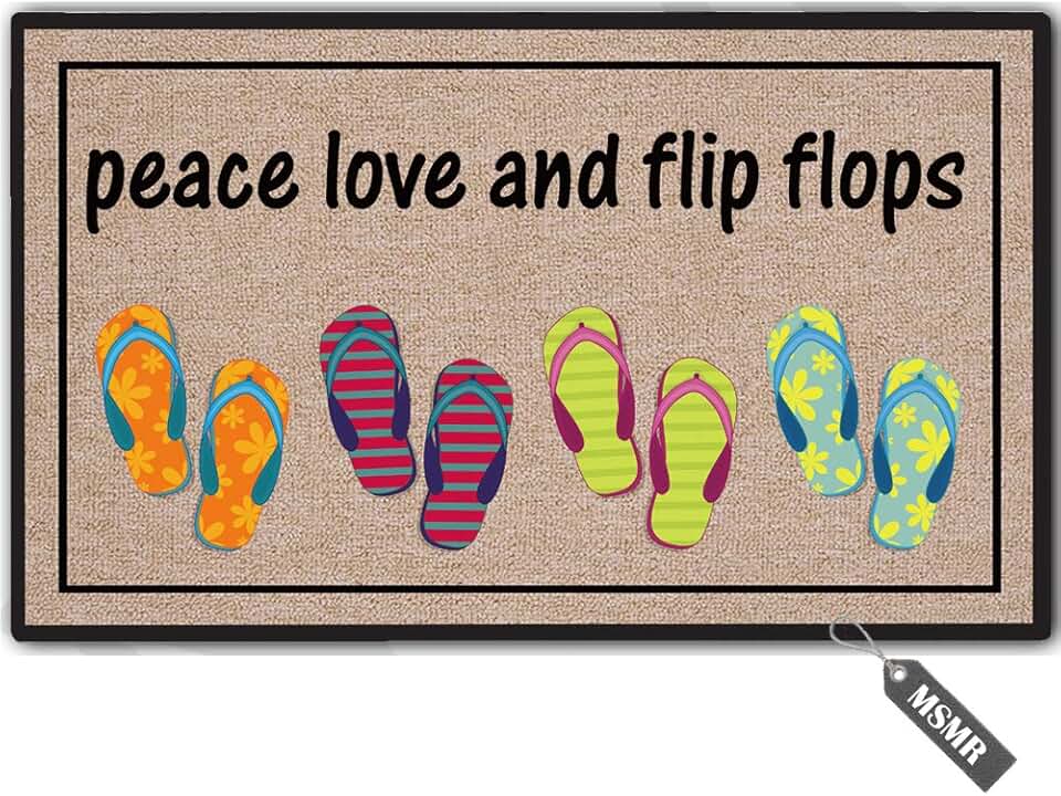 Amazon.com: flip flop door mat