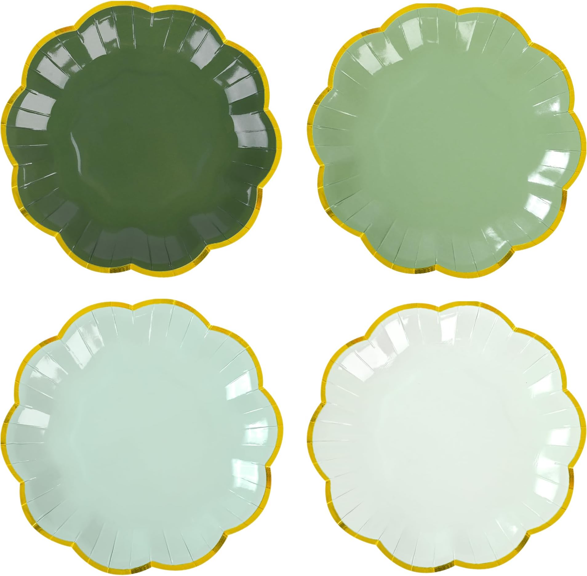 Amazon.com: Sophistiplate Beautiful NEW Wavy Eco-Friendly Compostable ...