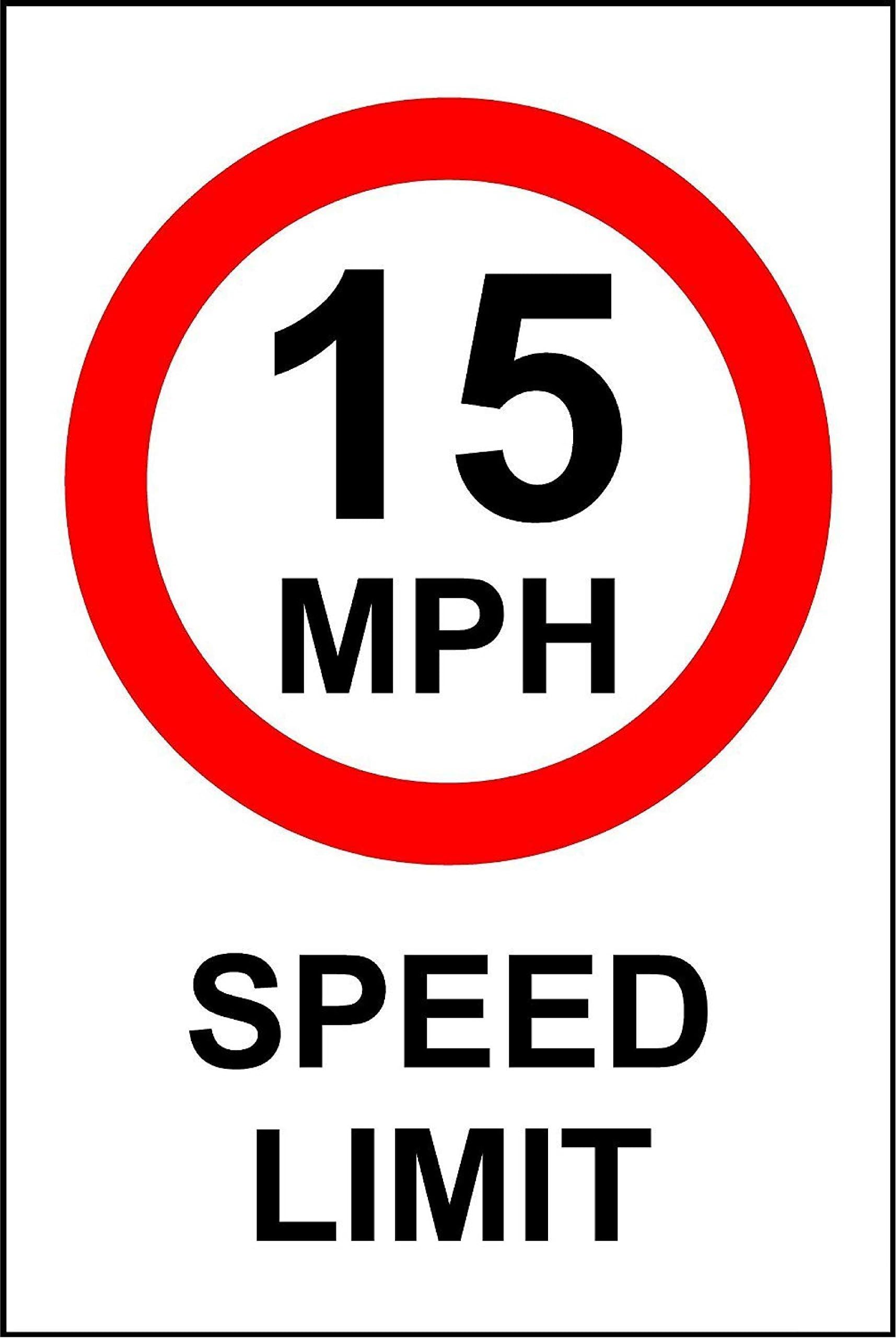 20 mph speed limit signs - 3mm Aluminium sign 300mm x 300mm : Amazon.co ...