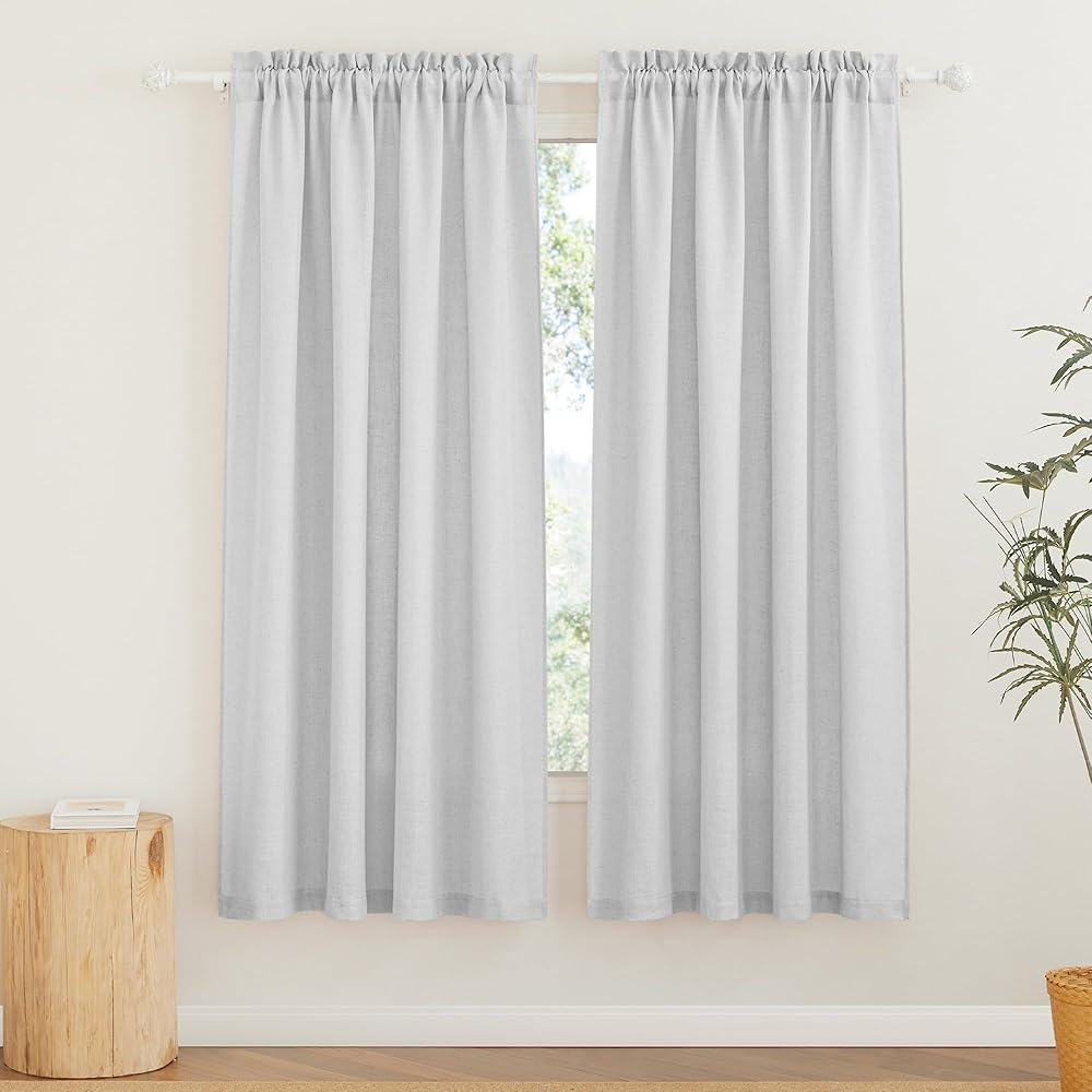 $7/mo - Finance RYB HOME Linen Texture Wave Sheer Drapery for Cottage ...