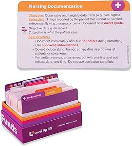 Amazon.com: Level Up RN – Nursing Fundamentals Flash Cards – No Fluff ...