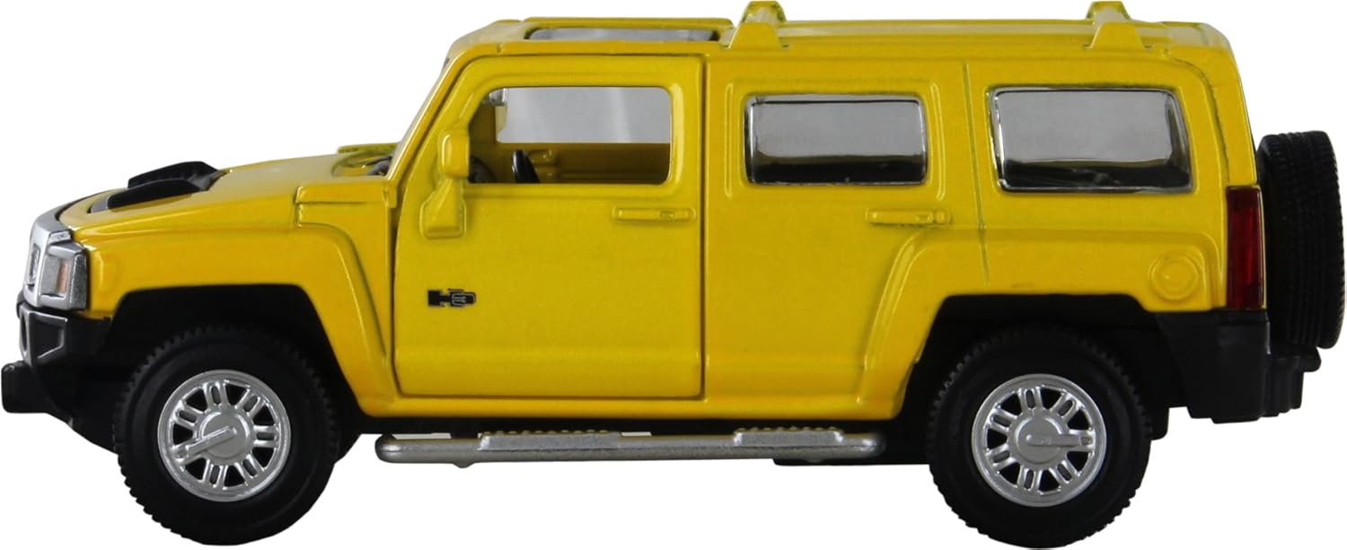 MSZ Die Cast Metal Hummer H3 -Yellow : Amazon.in: Toys & Games
