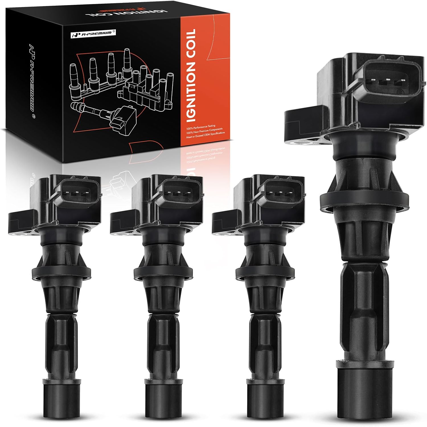 Amazon.com: A-Premium Engine Ignition Coil Packs Compatible with Mazda ...