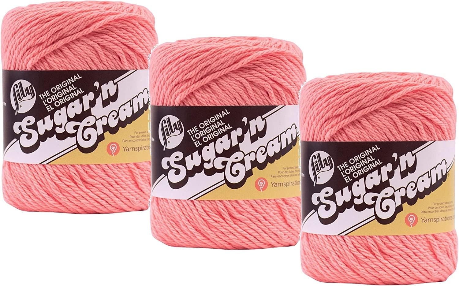 Amazon.com: Lily Sugar 'N Cream The Original Solid Yarn, 2.5oz, Medium ...