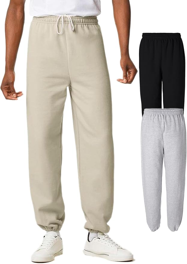 Amazon.com: Gildan Sweatpants - G18200 Heavy Blend Closed Bottom - Make ...