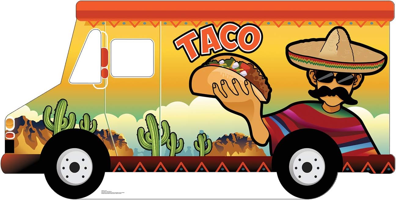 Amazon.com: Cardboard People Taco Truck Stand-in Life Size Cardboard ...