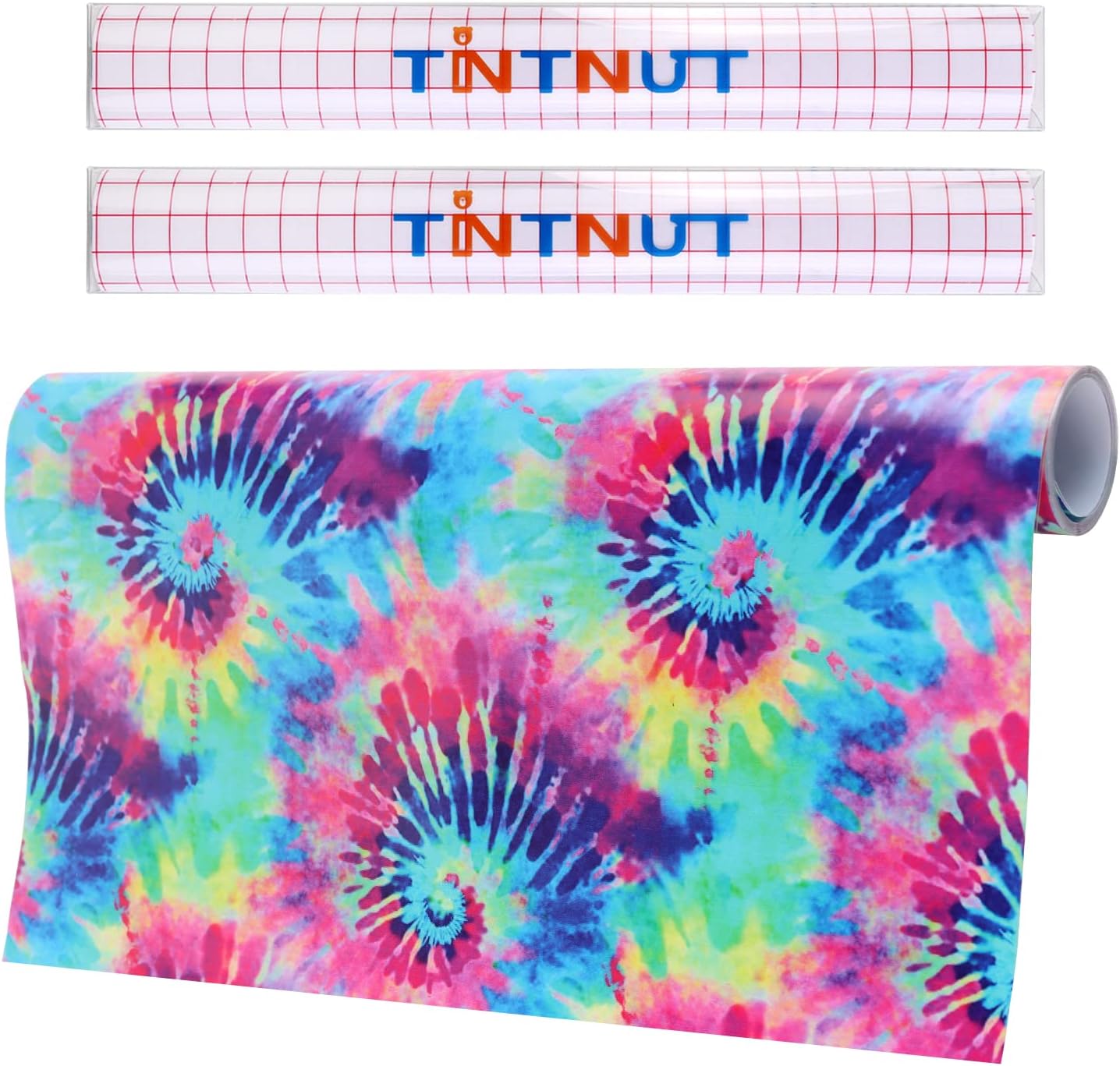 Amazon.com: Tintnut Tie Dye Permanent Vinyl Roll - 12" x 5ft, Seamless ...