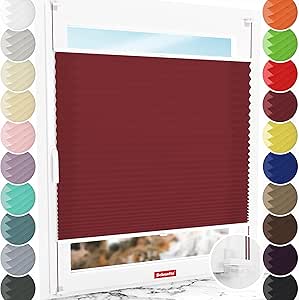 Amazon.de: Schuette® Plissee ohne Bohren Premium Kollektion: Ruby ...