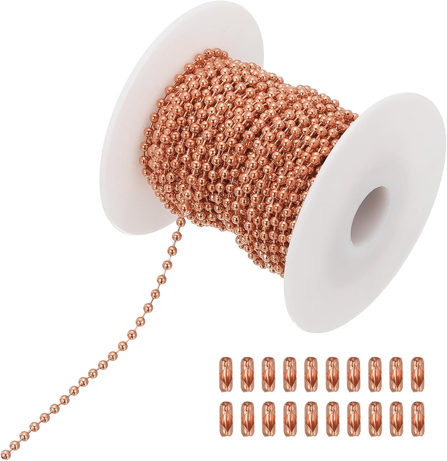 Amazon.com: PATIKIL 10m/32.8ft Beaded Ball Chain, 2.4mm Stainless Steel ...