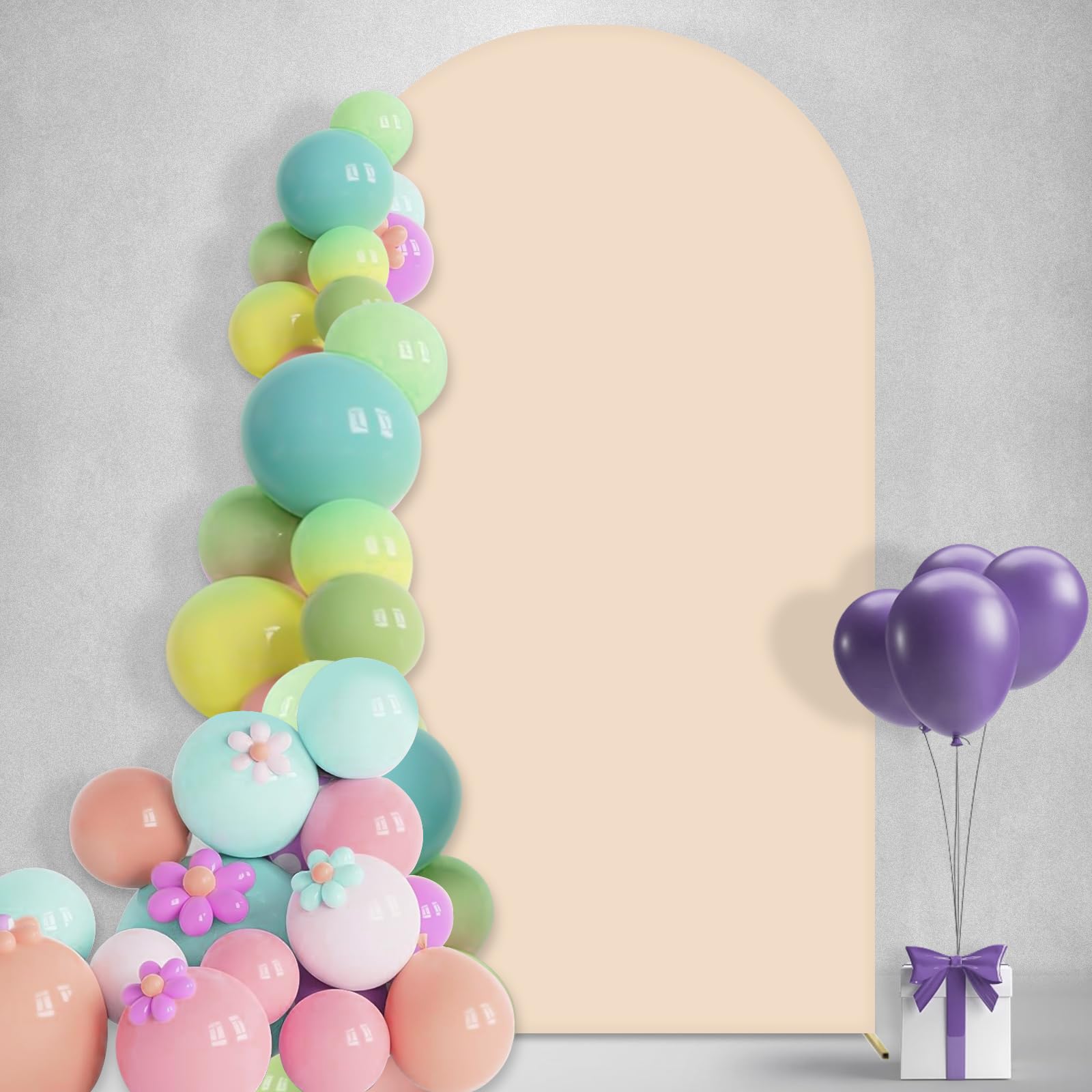 Snapklik.com : Spandex Arch Backdrop Cover,6.6FT 2-Sided Arch Cover ...