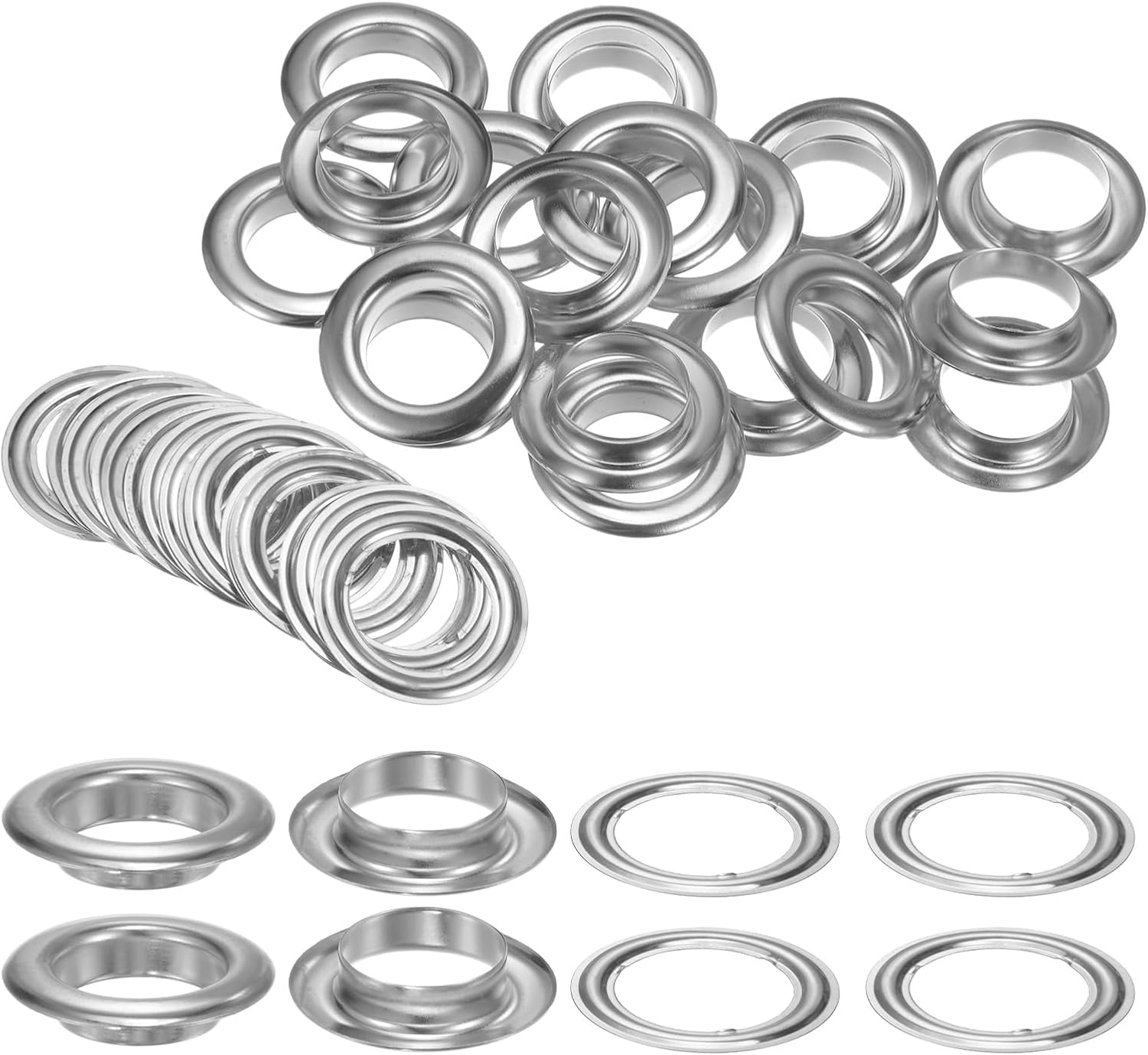 Amazon.com: HARFINGTON 20Set Grommets Eyelets with Washers 20mm Metal ...
