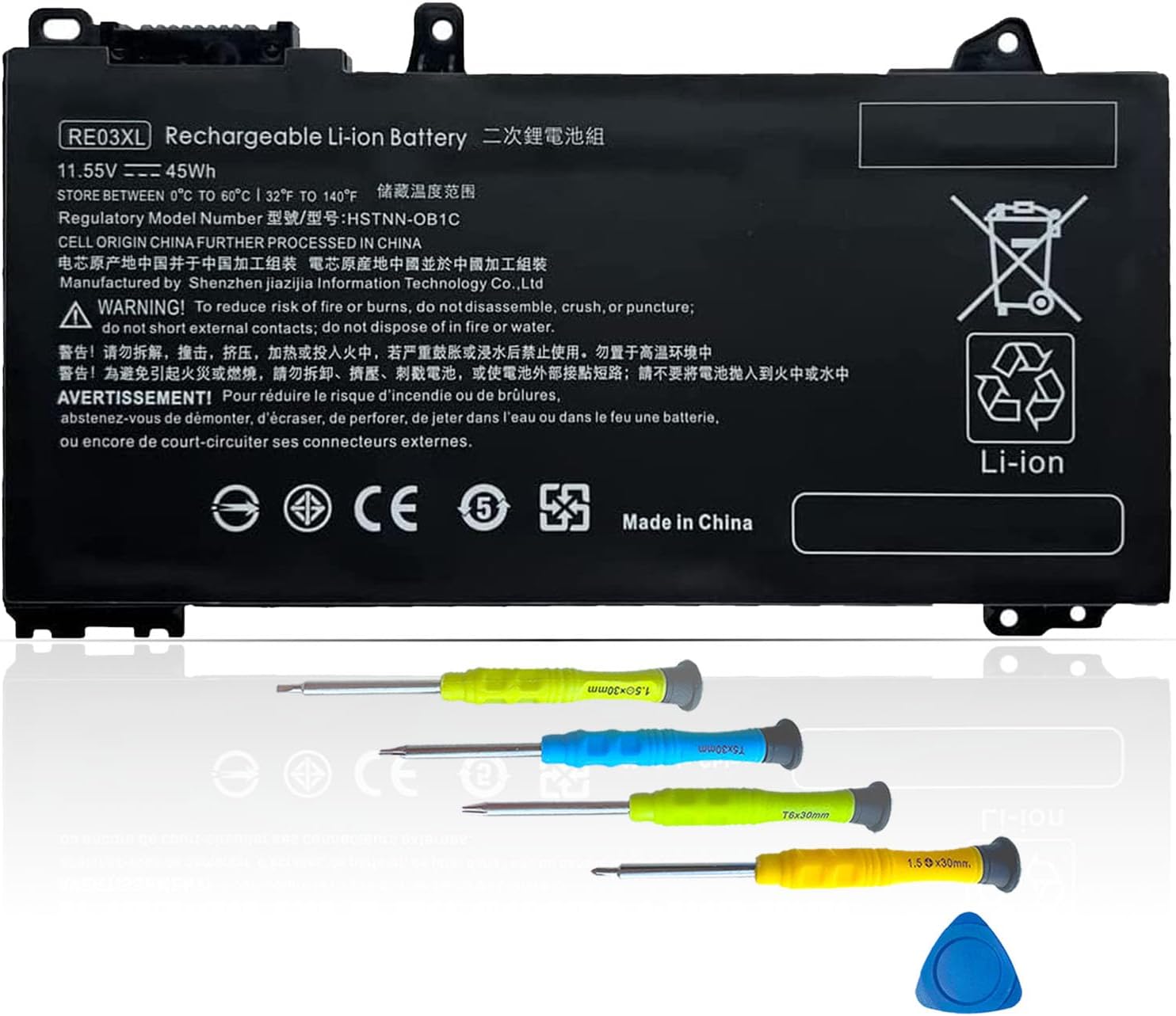 Amazon.com: Fully. RE03XL Replacement Battery Compatible with HP ...