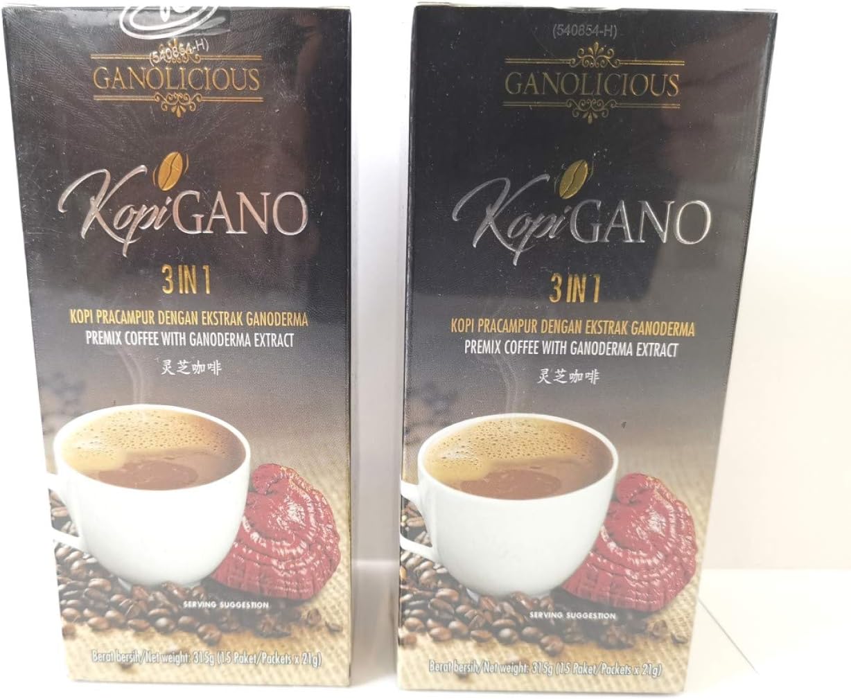 Amazon.com : GANO COFFEE 3IN1 PACK OF 2 DARK ROAST Whole Bean Coffee (2 ...