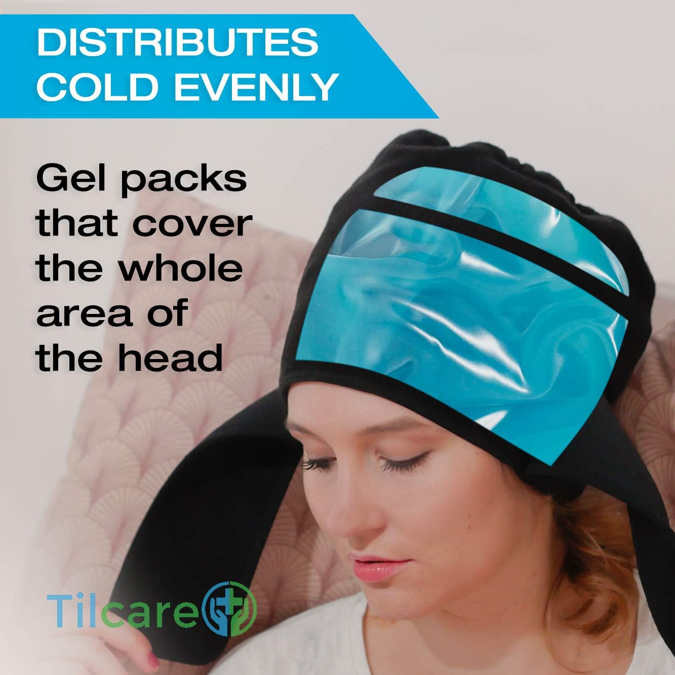 Buy Tilcare Headache and Migraine Relief Hat Cooling Cap with Soft ...