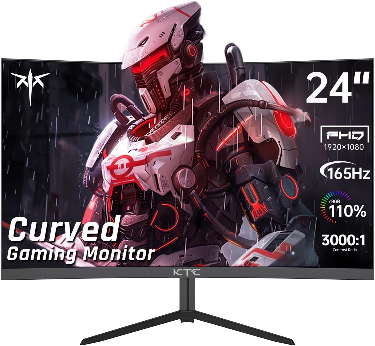 Amazon.com: Generic 2X Pack - Curved 24 Inch Monitor FHD 100Hz Computer ...