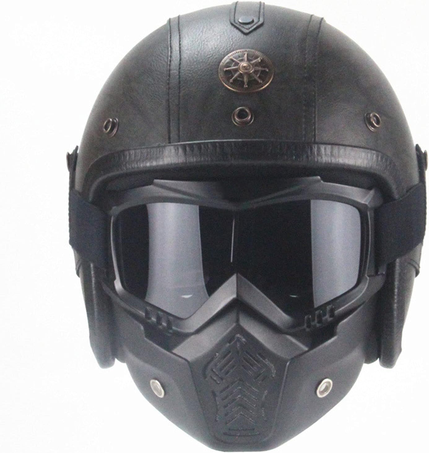 Vintage Street Cruiser Half Helmet Open Face Motorcycle Helmet Safety ...