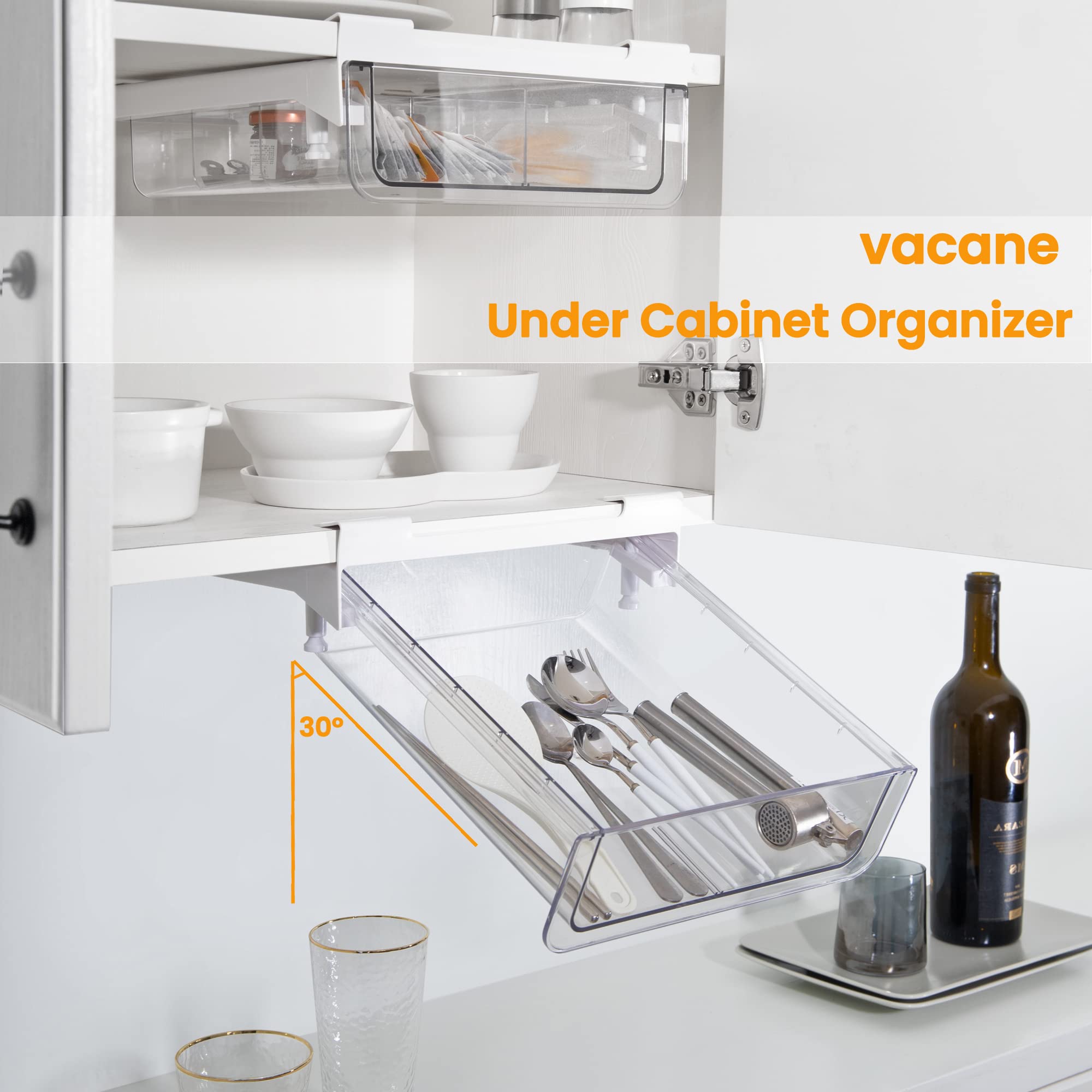 Snapklik.com : Vacane Kitchen Organizer,Under Shelf Pull Out Drawer