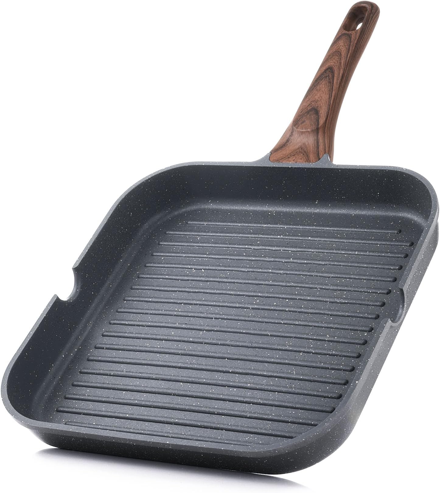 Amazon.com: Navaris Sizzling Cast Iron Skillet Set - Fajita Grill Pan ...