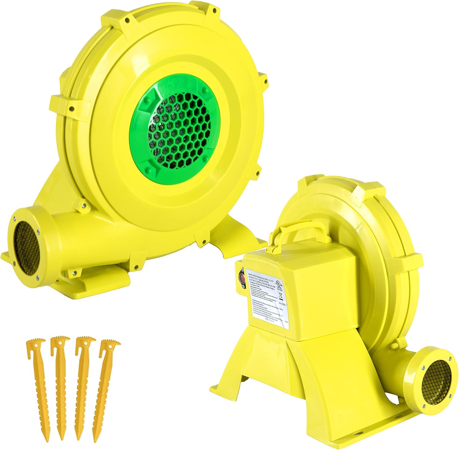 Amazon.com: Tobargar Inflatable Blower 1100 Watt Bounce House Air ...