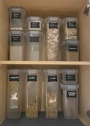 Chef's Path Kitchen Storage Box – Set of 14 Airtight Food Containers ...