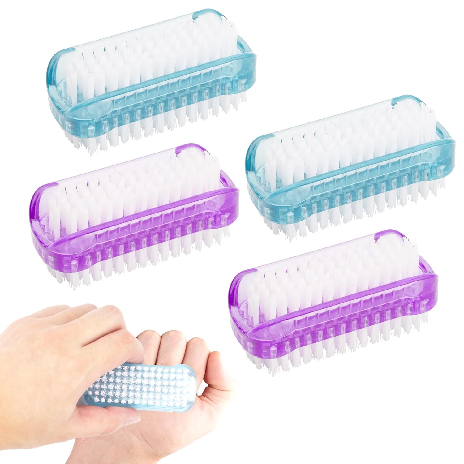 Amazon.com : Nail Cleaning Brushes, 4pcs Double-Sided Fingernail Hand ...