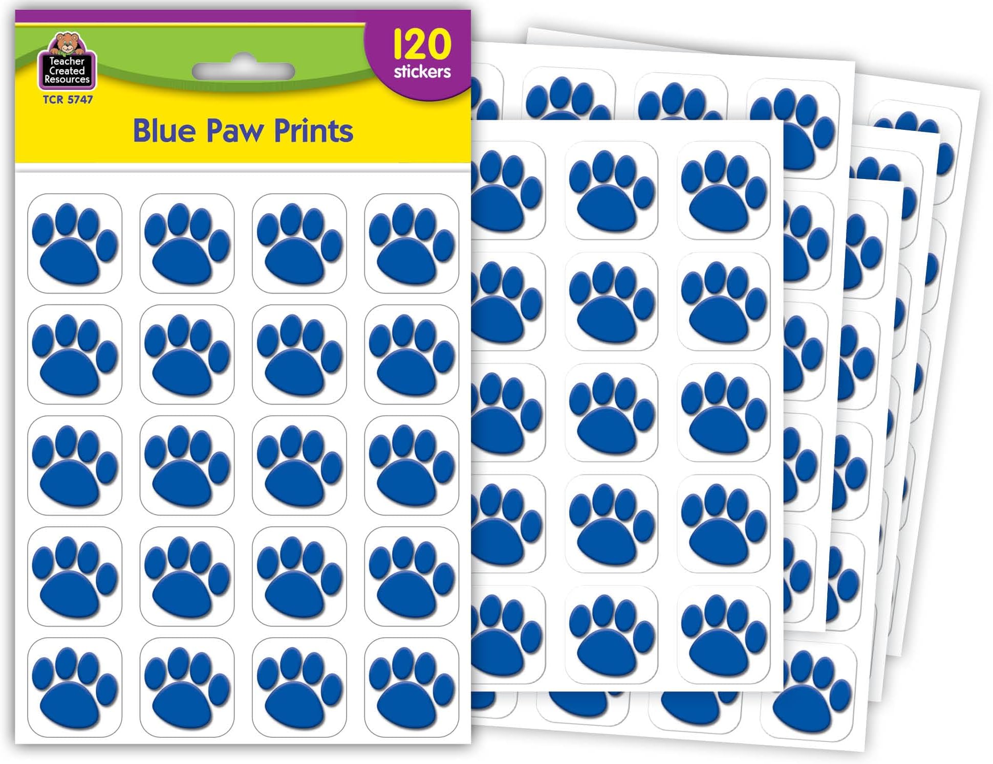 Amazon.com: Geyee 3000 Paw Print Stickers for Kids - Mini Dog Paw ...